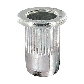 Écrou à sertir cranté tête plate acier - Ecrou - Honsel