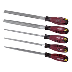 Jeu de 5 limes d'atelier - Râpe, lime et grattoir - Kraftwerk