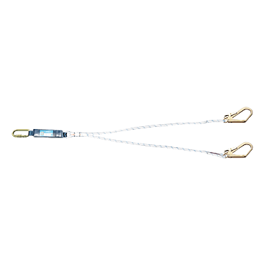 Longe anti-chute double avec absorbeur 77992 - Système anti-chute - Tractel