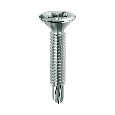 Vis autoforeuse PVC tête fraisée Phillips acier zingué blanc - Vis PVC ...