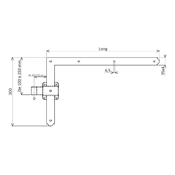 Penture à équerre Renova - Pentures - Brasier Industrie